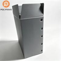 China Honeycomb Container Box for Warehouse Storage and Logistics, Turnover Box with Inner Dividers, Stackable Custom Color Logo Printing for sale