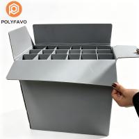 China Lightweight Honeycomb Turnover Box, One Piece Welded Construction Tote with Dividers, Custom Thickness 3mm 5mm Color Logo Printing for sale