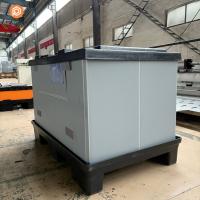 China Custom Printing Collapsible Bulk Box for Return Logistics, 10mm 12mm Wall Thickness, Cutouts Windows by Drawing Stackable for sale
