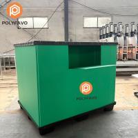 China Collapsible Pallet Box Custom Wall Thickness Color Printing, 300kg Dynamic 500kg Static Load 10mm Wall, Returnable Bulk Box for sale