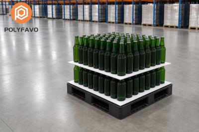 China Wine Bottle Divider Tray for Liquor Packaging, Cellular Polypropylene Sheet Insert, PP Hollow Board Bottle Tray Lightweight for sale