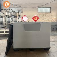 China Collapsible Bin Pallet Cage, Foldable Plastic Crate 10mm 12mm, Custom Openings Windows Holes Stackable Returnable for sale