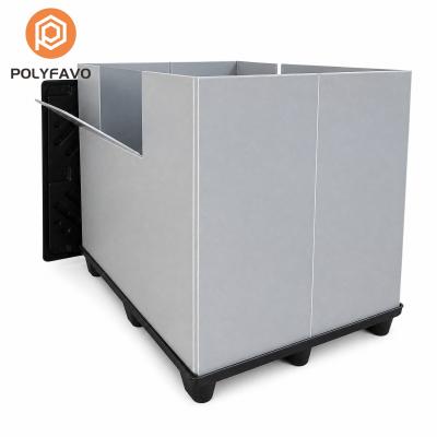 China Plastic Pallet Container Foldable Crate, Reusable Collapsible Crates for Storage Cycles, Custom Color Logo Print 500kg for sale