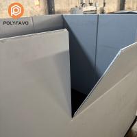 China Collapsible Plastic Containers 10mm 12mm, Foldable Crate 300kg Dynamic 500kg Static Load, Custom Cutouts Color Print for sale