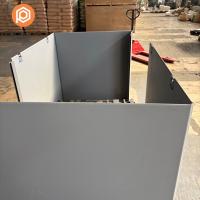 China Collapsible Pallet Box with EVA Lining, Two C Type Coaming Panels Spliced Design, Plastic Pallet Base Foldable Sleeve Box for sale
