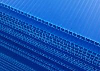 China Blue Round Corner Fireproof Recycled PP Hollow Board for sale