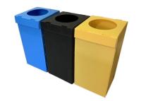 China Recycling Waste Bin Foldable PP Corrugated Box for sale