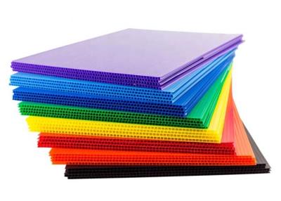 China Cor-X Fluted PP Corrugated Board Coroplast 4x8 3mm 4mm 5mm for sale