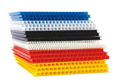 China Constructions Non Toxic Fluted PP Hollow Board for sale
