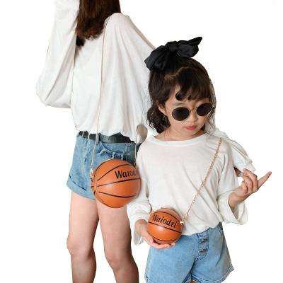 China Large Capacity Fancy Ladies Round Cross - Body Shoulder Basketball Purse Women Bags for sale