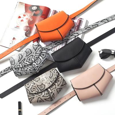 China 2020 New Water Proof Custom Colorful Snake Sling Belt Bags Fanny Pack Ladies Waist Bag for sale