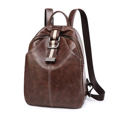 China 2020 Wholesale Waterproof Multifunctional Vintage Leather Student Backpack Women for sale