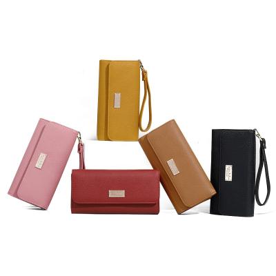 China Latest Large Capacity Waterproof Vintage Korean Fashionable Casual Long Wallets for sale
