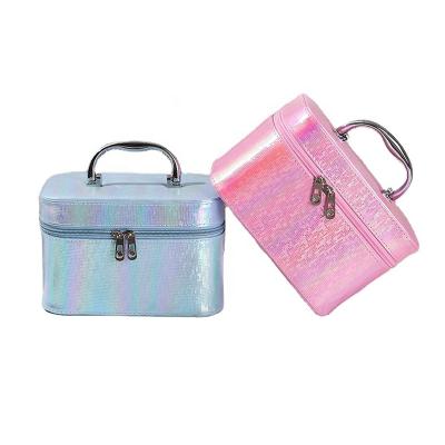 China 2021 fashion hot ladies discolor travel storage handbag large cosmetic filter frames for sale