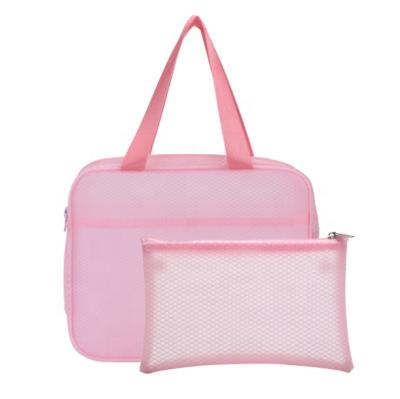 China Wholesale Durable Luxury Transparent Storage Cosmetic Bags Custom Logo Waterproof Makeup Bag for sale