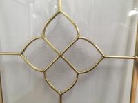China Frosted Glass Panels For Cabinets , Custom Glass Inserts For Cabinet Doors for sale