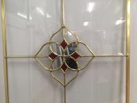 China Toughened Decorative Glass Panels For Cabinets , Artistic Frosted Cabinet Glass for sale