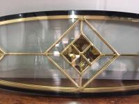 China Custom Brass Decorative Door Glass , Clear Solid Glass Decorative Panels for sale