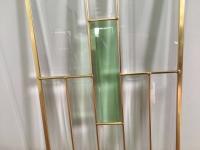China Hollow Tempered Beveled Glass , Keep  Warm Bevelled Glass Door Panels for sale