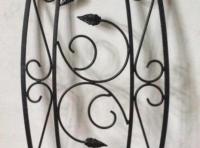 China Round / Square Steel Wrought Iron Glass Tempered Durable Antiseptic for sale