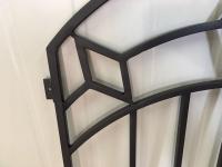 China Decorative Iron And Glass Doors For Entry Doors 15.5*39.37 / Custom Size for sale