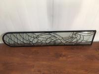 China Translucency Bevel Art Glass Panels Curve / Flat Shape Custom Size for sale