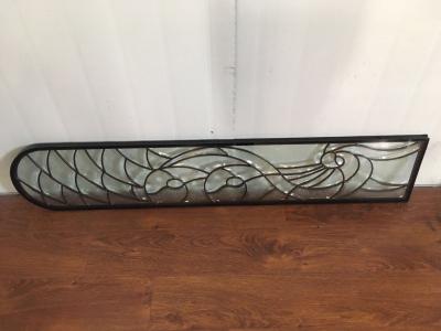 China Translucency Bevel Art Glass Panels Curve / Flat Shape Custom Size for sale