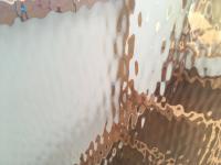 China Figured Decorative Patterned Glass 90% Transmittance 3.2 Mm Ultra Clear Type for sale