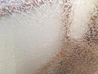 China Glue Chip Glass Patterns For Bathroom Windows Ultra Clear / Colored for sale