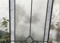 China Black Patina Door Glass Panes , Heat / Noise Resistance Decorative Glass Panes for sale