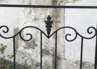 China 15.5*39.37 Iron Door With Glass , Square Steel Doors With Wrought Iron And Glass for sale