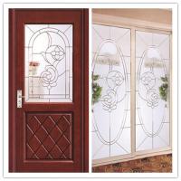 China Custom Stained Patio Sliding Doors , 19-22 Mm Double Sliding Glass Panels for sale