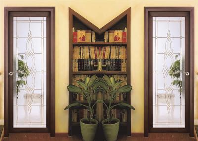 China Energy Efficient Sliding Door Glass Stained Glass Panels Curve / Flat Shape for sale