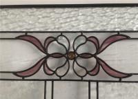China Custom Front Entry Door Glass , Colored Decorative Glass Panel For Door for sale