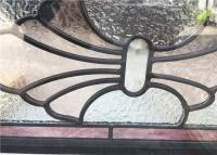 China Aluminum Custom Kitchen Cabinet Glass Beveled / Flat MDF Door Material for sale
