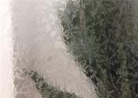 China Glue Chip Glass Patterns For Bathroom Windows Ultra Clear / Colored for sale