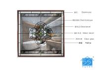 China Pattern Decorative Bathroom Window Glass Hollow Structure Modern Unique Style for sale