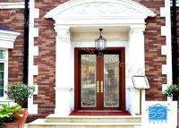 China Hollow Beveled Tempered Glass , Building Float Beveled Glass Door Panels  for sale