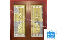 China Custom Glass Panels For Doors , 16-30 Mm Decorative Stained Glass for sale