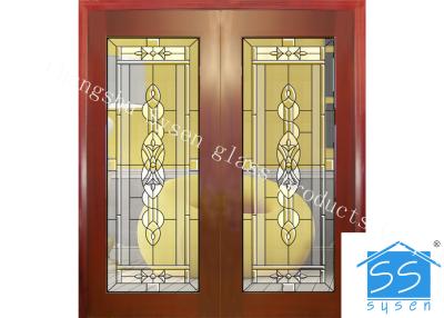China Custom Glass Panels For Doors , 16-30 Mm Decorative Stained Glass for sale