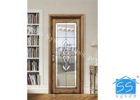 China Building Opaque Glass Patterns , Brass / Nickel / Patina Textured Glass Patterns for sale