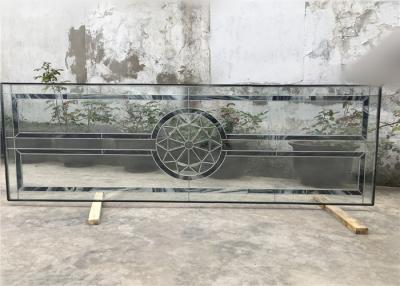 China Single Round Head Decorative Panel Glass For Entry Door Low E 3.2m Tempered for sale