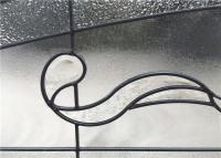 China Home Decorative Glass Panels , Brass Nickel  Patina Decorative Glass for sale