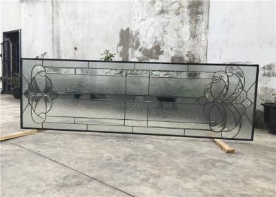 China Black Patina Sliding Glass Door Double Glazed Telescopic Tempered Glass for sale