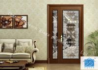 China Building Clear Beveled Glass Window Panels  / Door Acid Etched Sound Insulation for sale