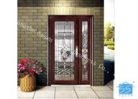 China Single Round Head Decorative Panel Glass For Entry Door Low E 3.2m Tempered for sale