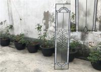 China Black Patina Door Glass Panes , Heat / Noise Resistance Decorative Glass Panes for sale