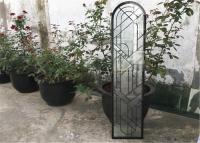 China Round Top Architectural Decorative Panel Glass , Solid Flat Tempered Glass Panels for sale