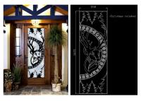 China Modern Design Solid Wrought Iron Glass Agon Filled 22*64 inch Size Shaped for sale