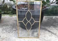 China Clear Cabinet Door Glass Panels , Various Shape Decorative Glass For Kitchen Cabinets for sale